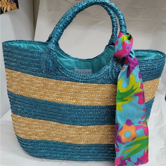 Ralph Lauren | Bags | Ralph Lauren Straw Raffia Beach Bag | Poshmark
